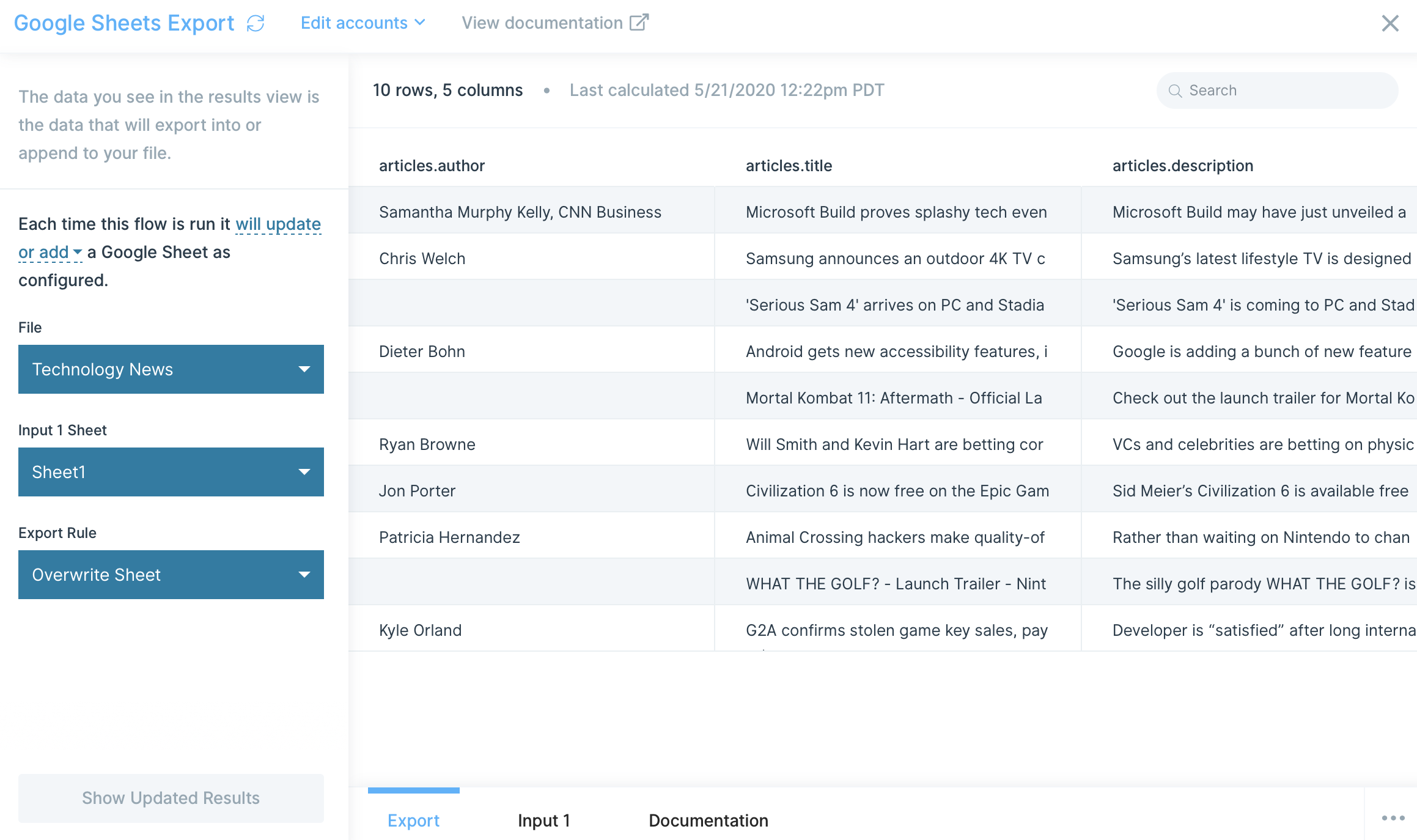 How to update Google Sheets with JSON API – Max Katz
